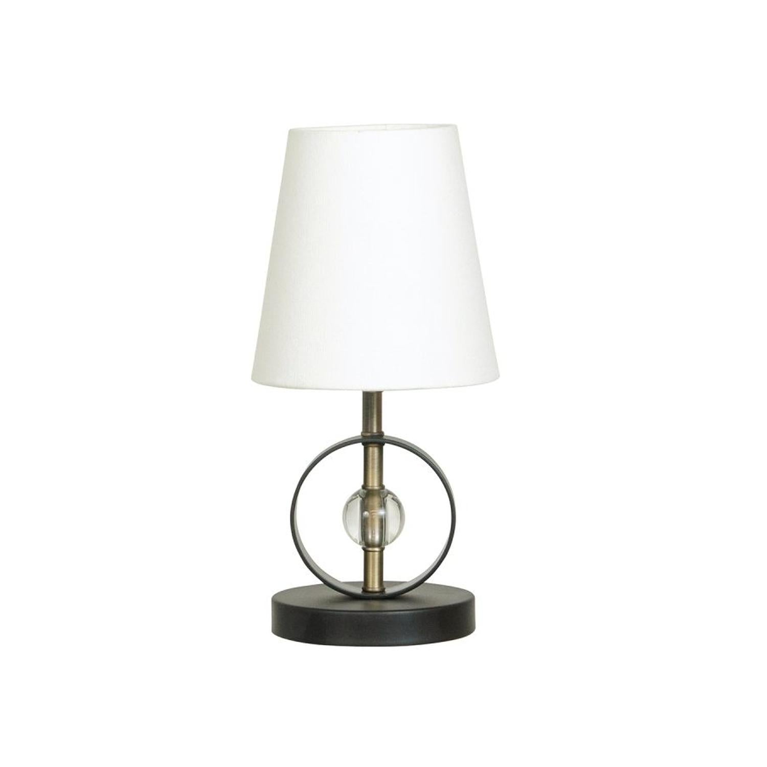 Bryson Table - Black/Antique Brass by House of Troy – Afterimage Lighting